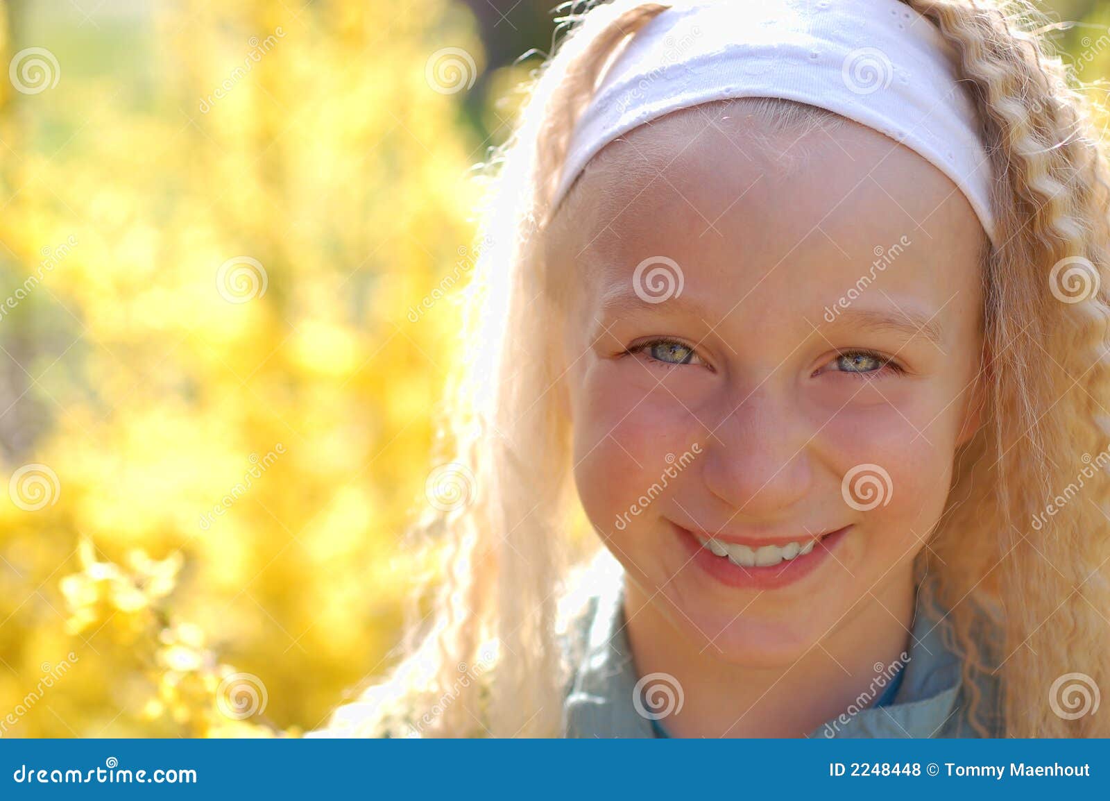 Happy Girl stock photo. Image of floral, lady, feminine - 2248448