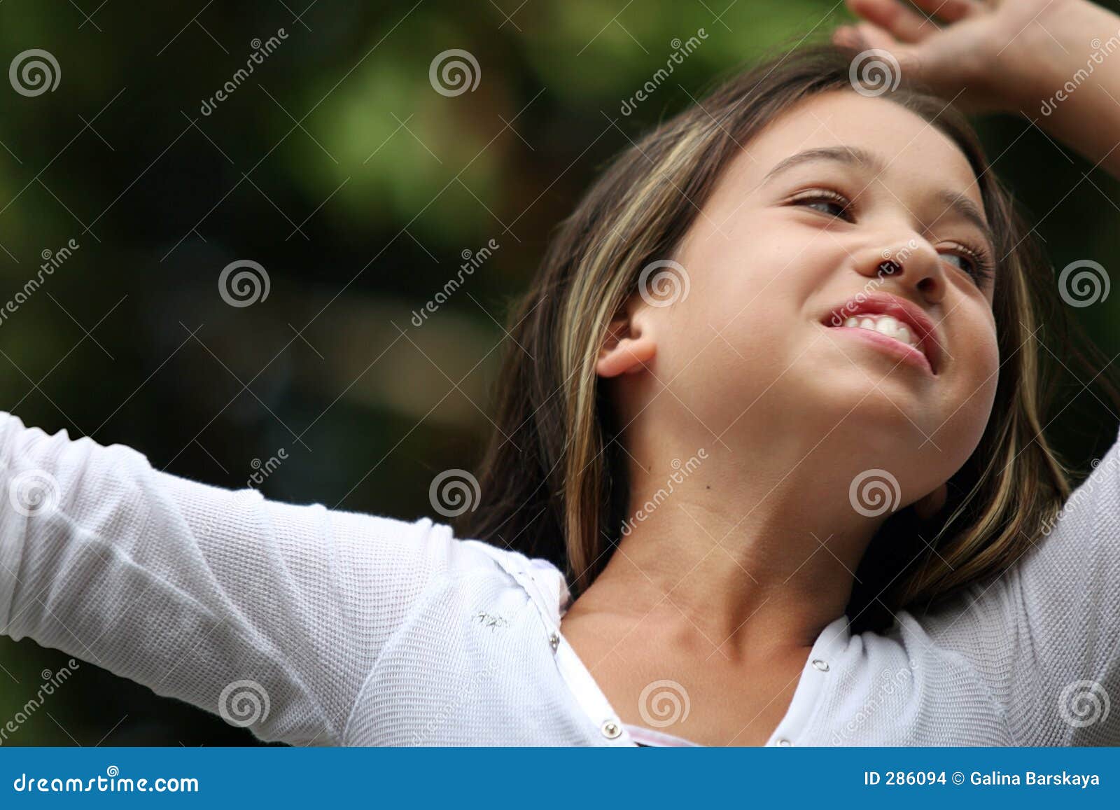 Happy girl stock photo. Image of enjoy, action, glow, happy - 286094
