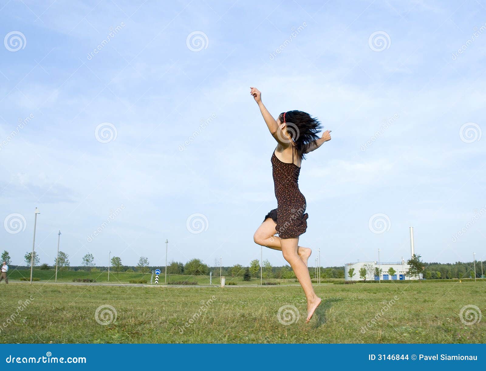 The happy girl stock photo. Image of fashion, hand, expression - 3146844