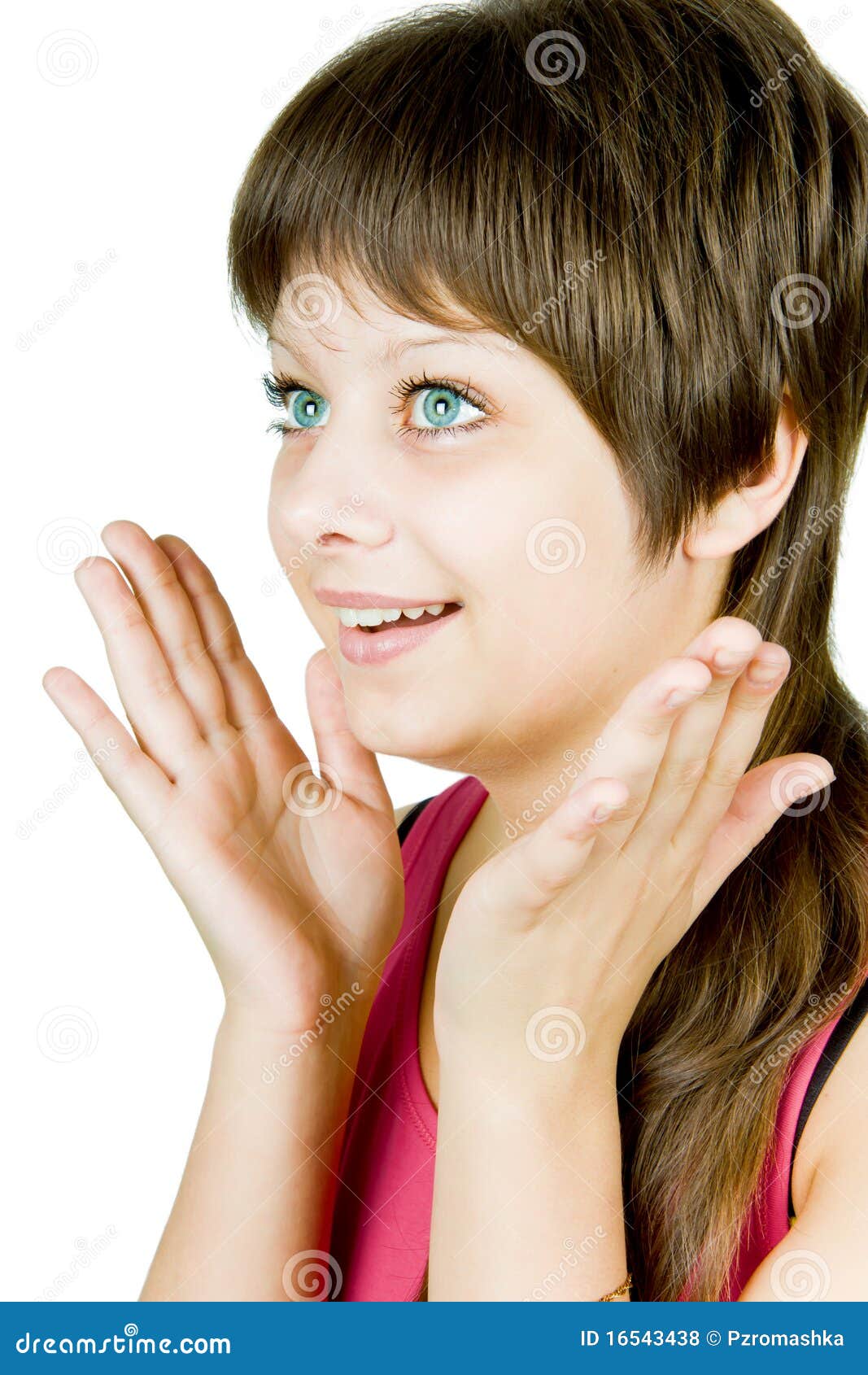 Happy Girl With Blue Eyes Royalty Free Stock Photos - Image: 16543438