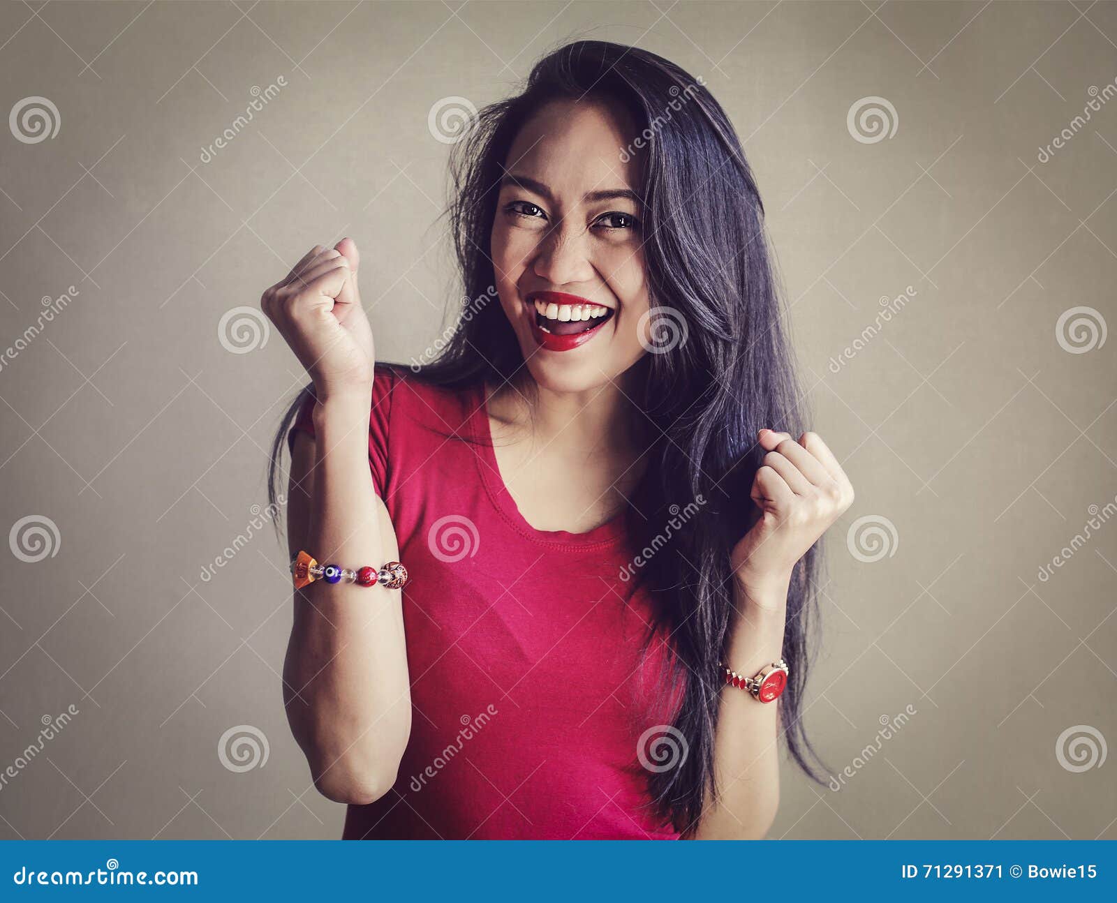 Happy girl stock image. Image of expression, lively, smile - 71291371