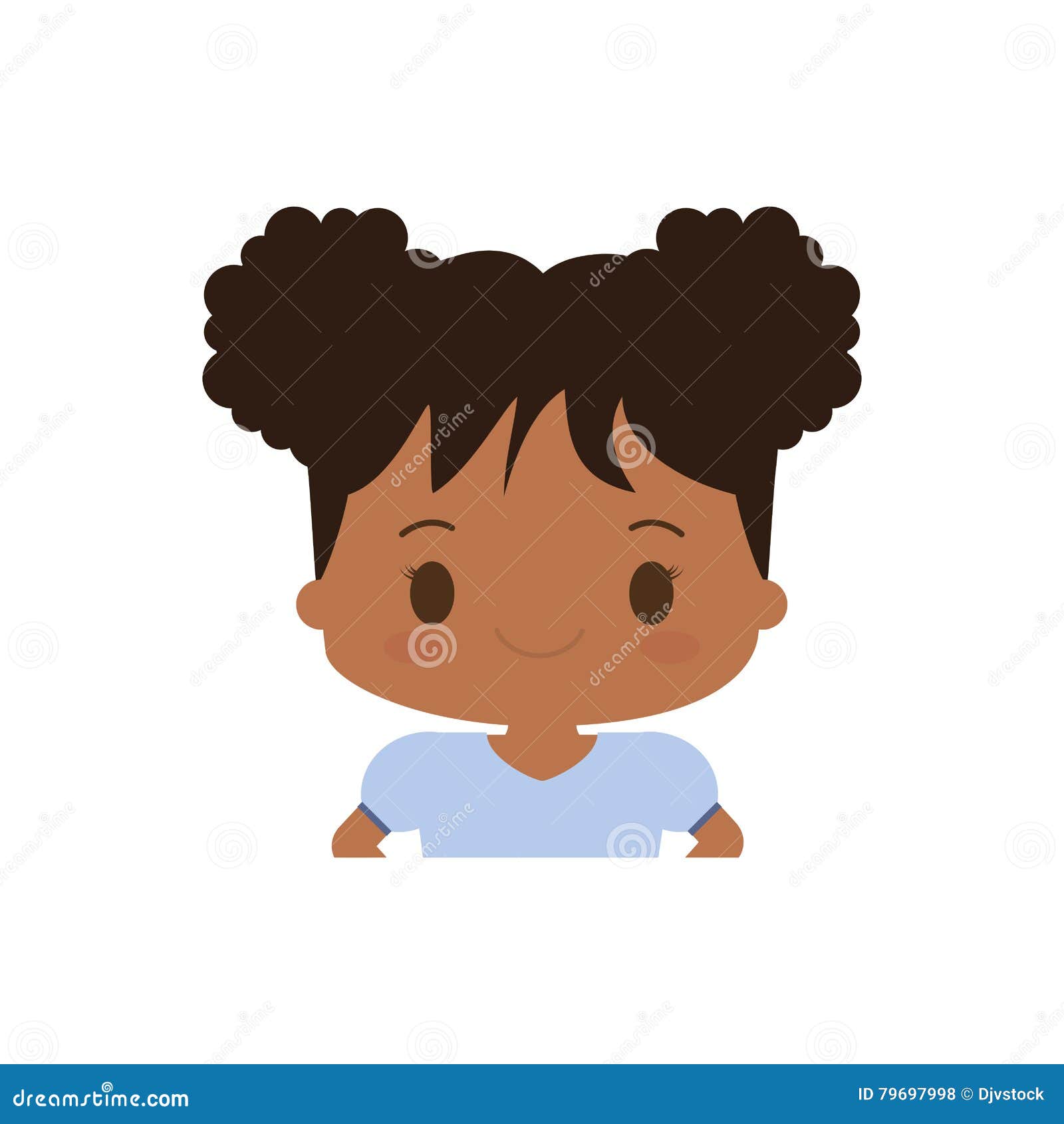 Happy Girl Character Avatar Stock Vector - Illustration of cool, avatar ...