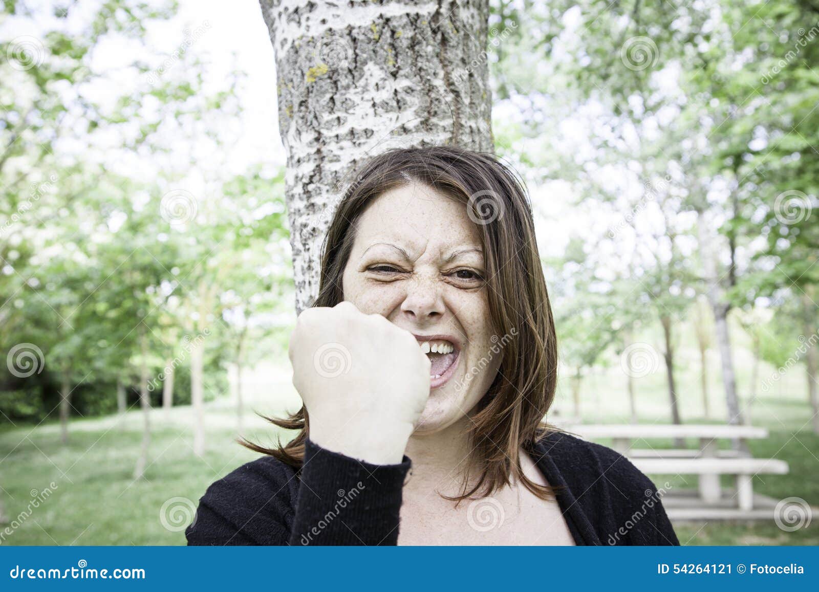 Happy girl stock image. Image of emotion, beautiful, executive - 54264121