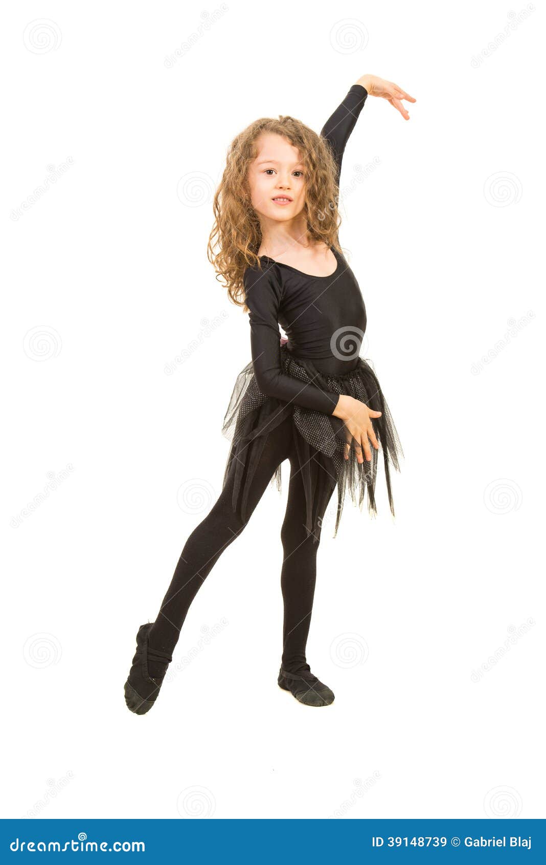 Happy girl dancing stock image. Image of choreography - 39148739