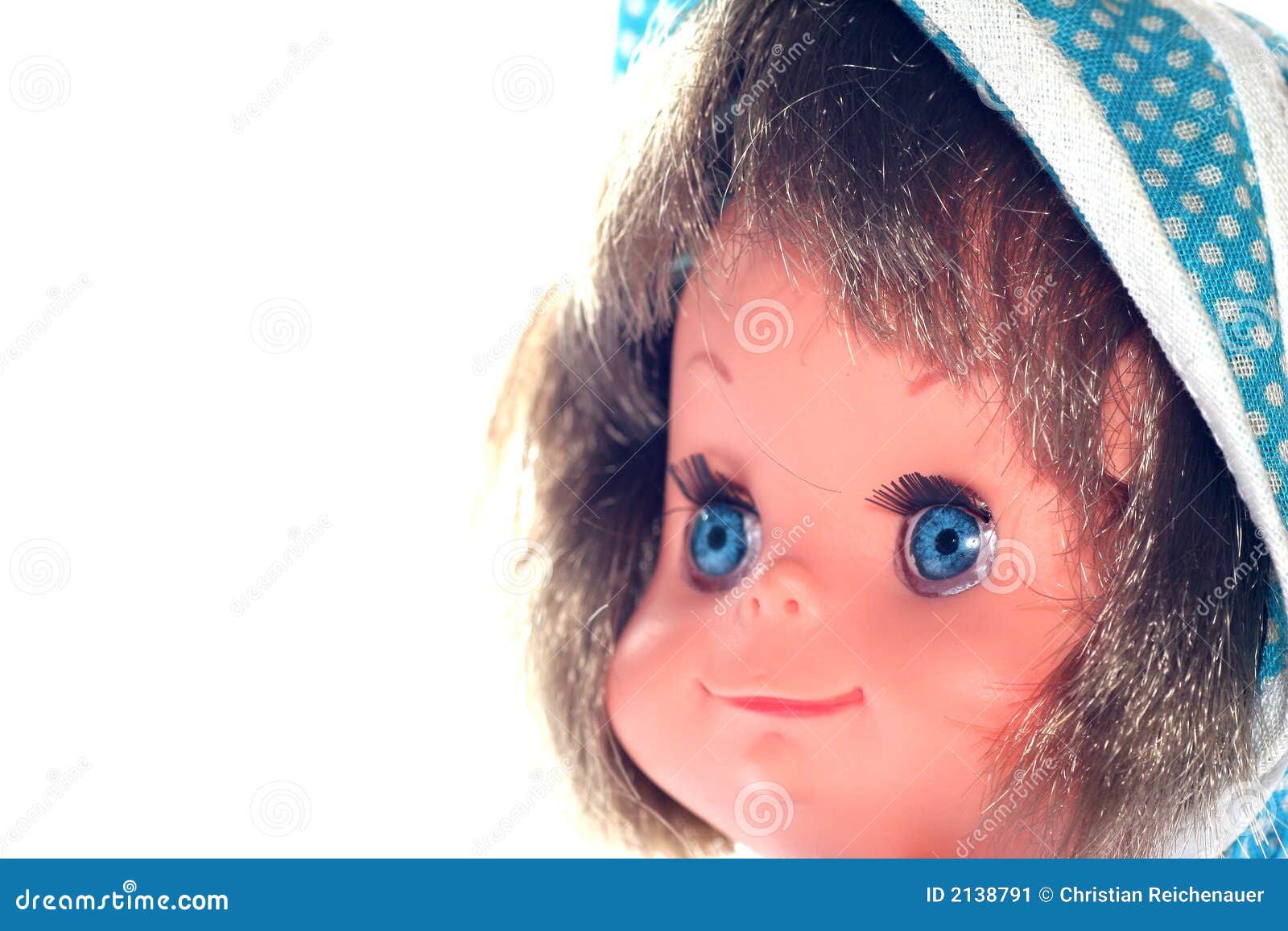 Happy girl doll face #3 stock image. Image of pink, smile - 2138791