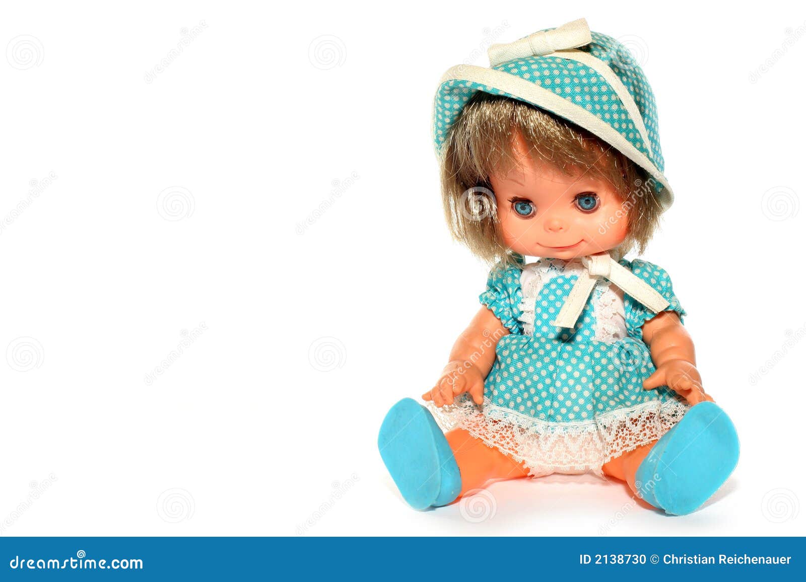 Happy girl doll sitting stock photo. Image of childhood - 2138730