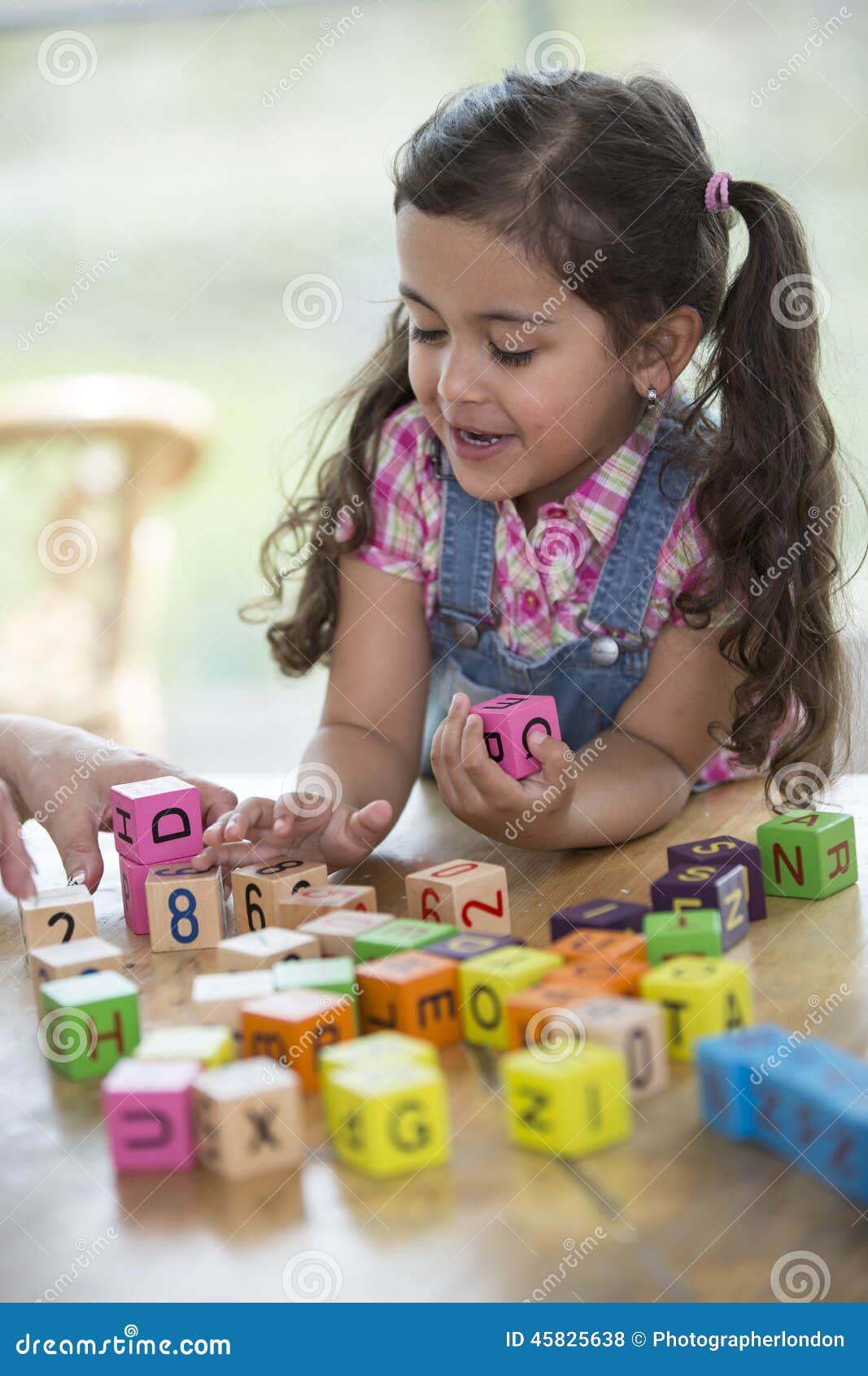 Boy Playing With Alphabet Block In Class Royalty-Free Stock Photography ...