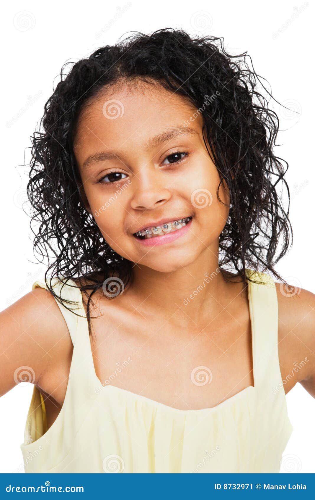 Happy Girl Posing stock image. Image of curly, posing - 8732971