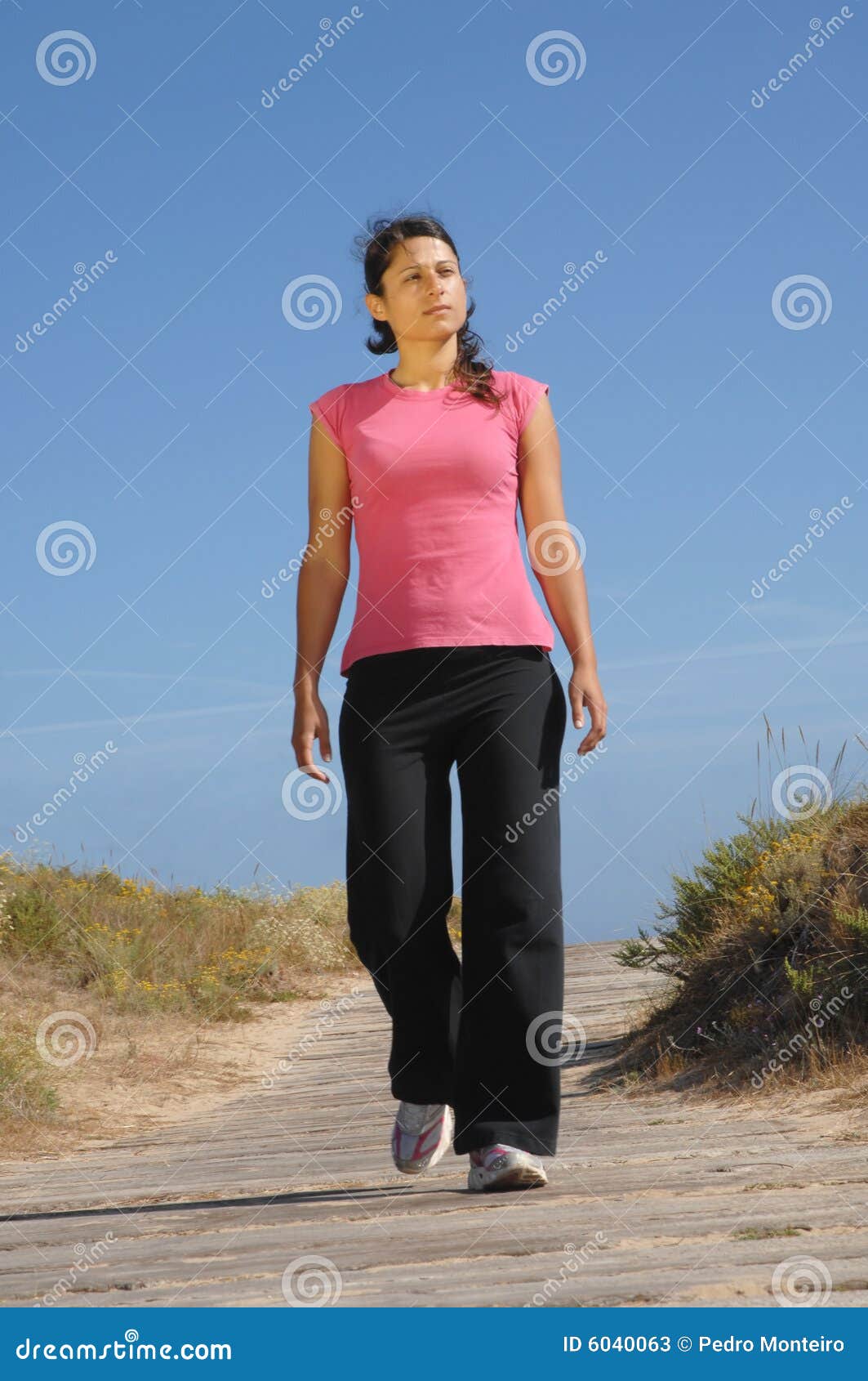 Happy girl walking stock image. Image of lifestyle, active - 6040063