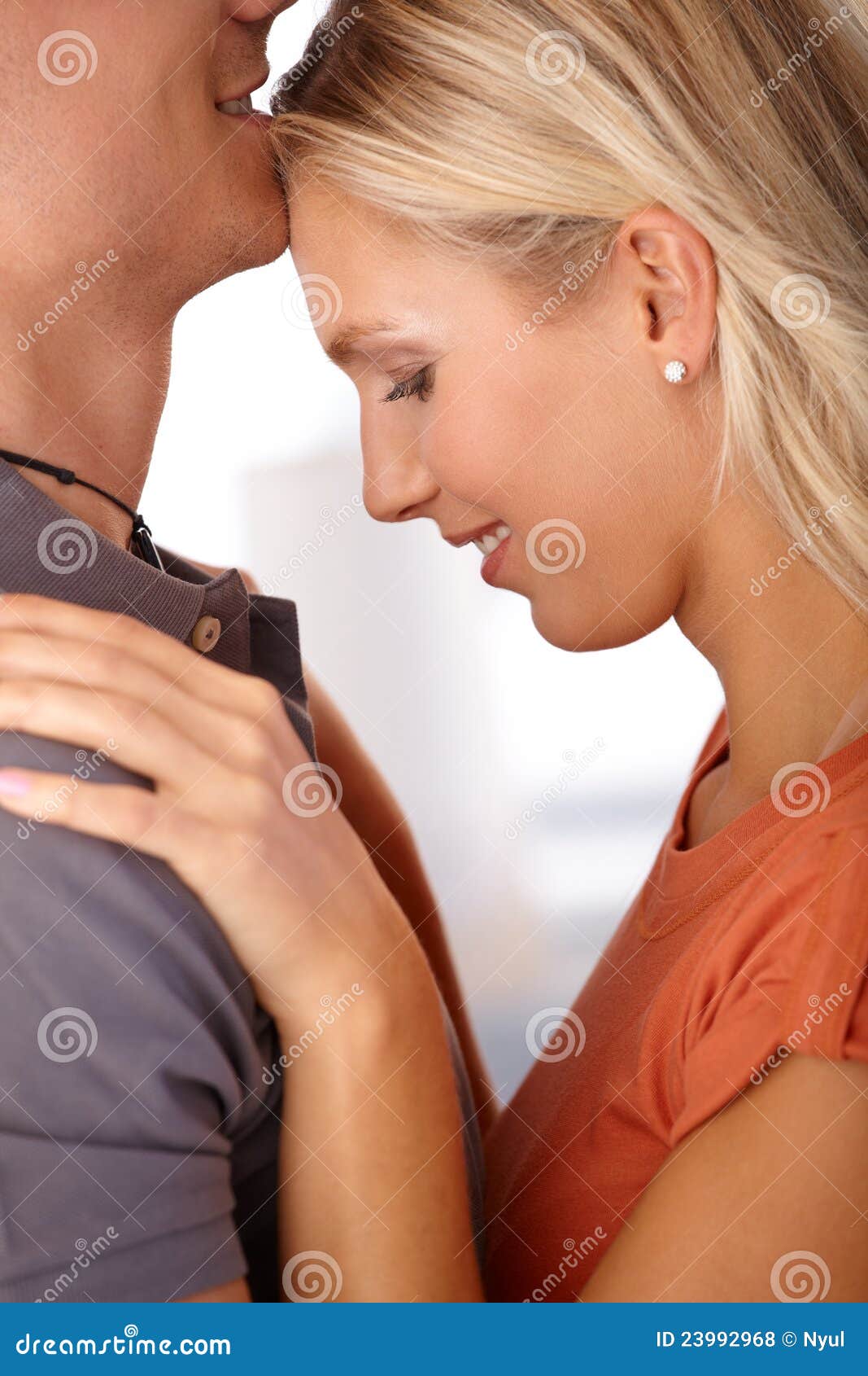 Happy Girlfriend In Embrace Stock Photo | CartoonDealer.com #23992968