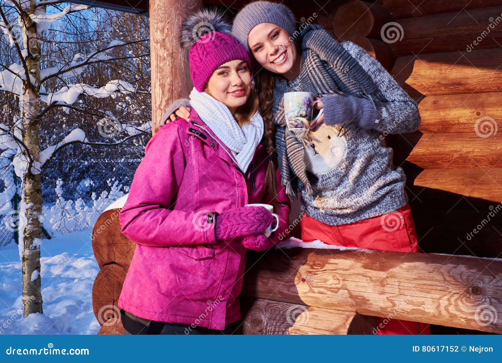 Girlfriends Spend Time Together. Two Pretty Lesbians Girlfriends ...