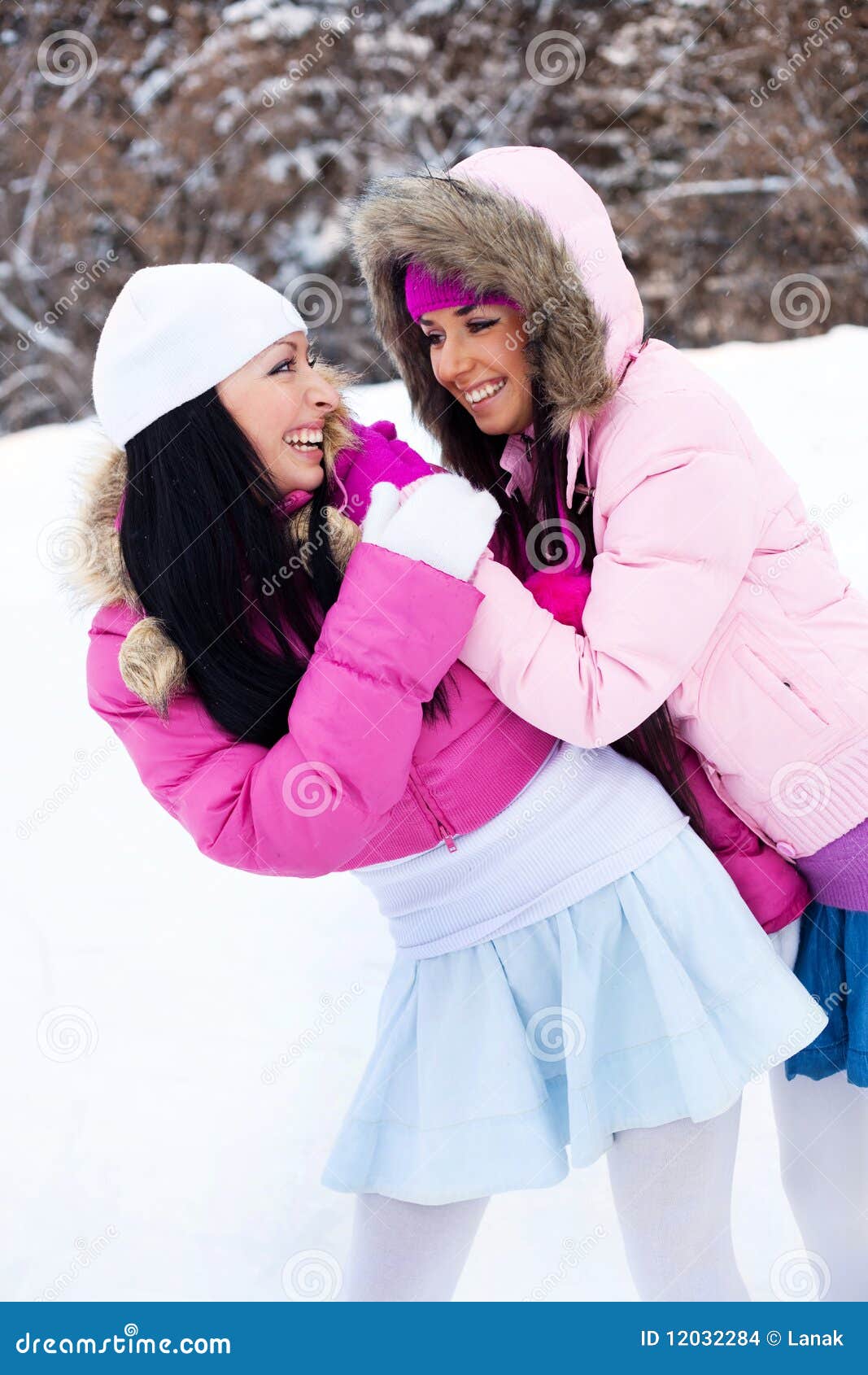 Happy girls stock photo. Image of communicate, optimistic - 12032284