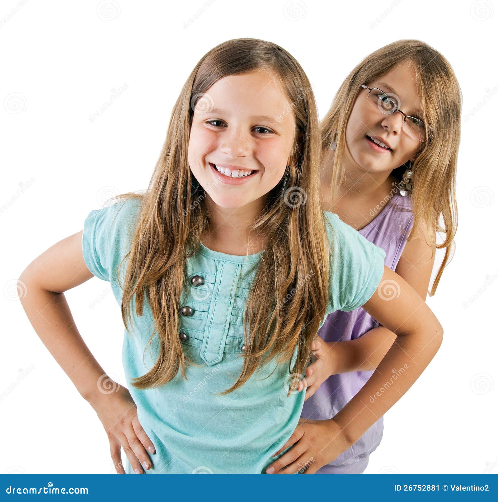 Happy girls stock image. Image of children, young, optimistic - 26752881