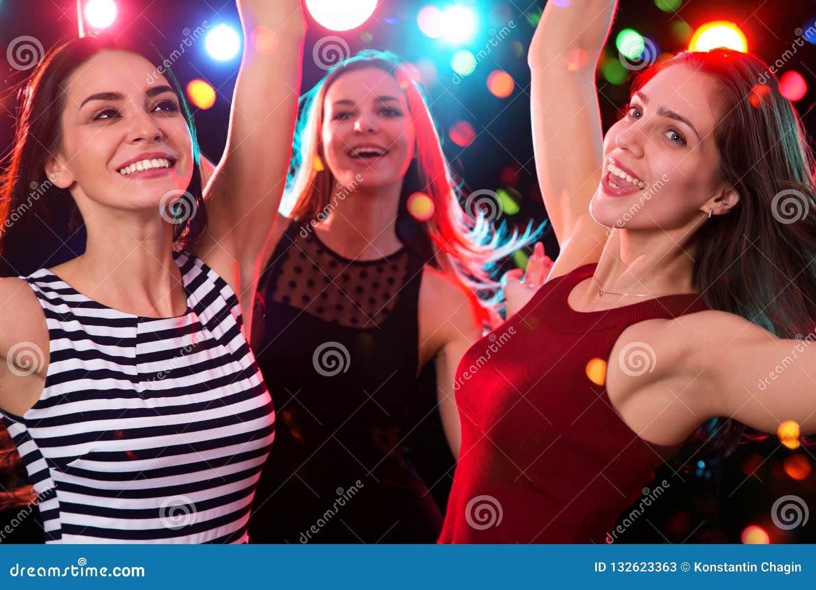 Happy Girls Fun Dansing at a Party Stock Image - Image of dancer ...