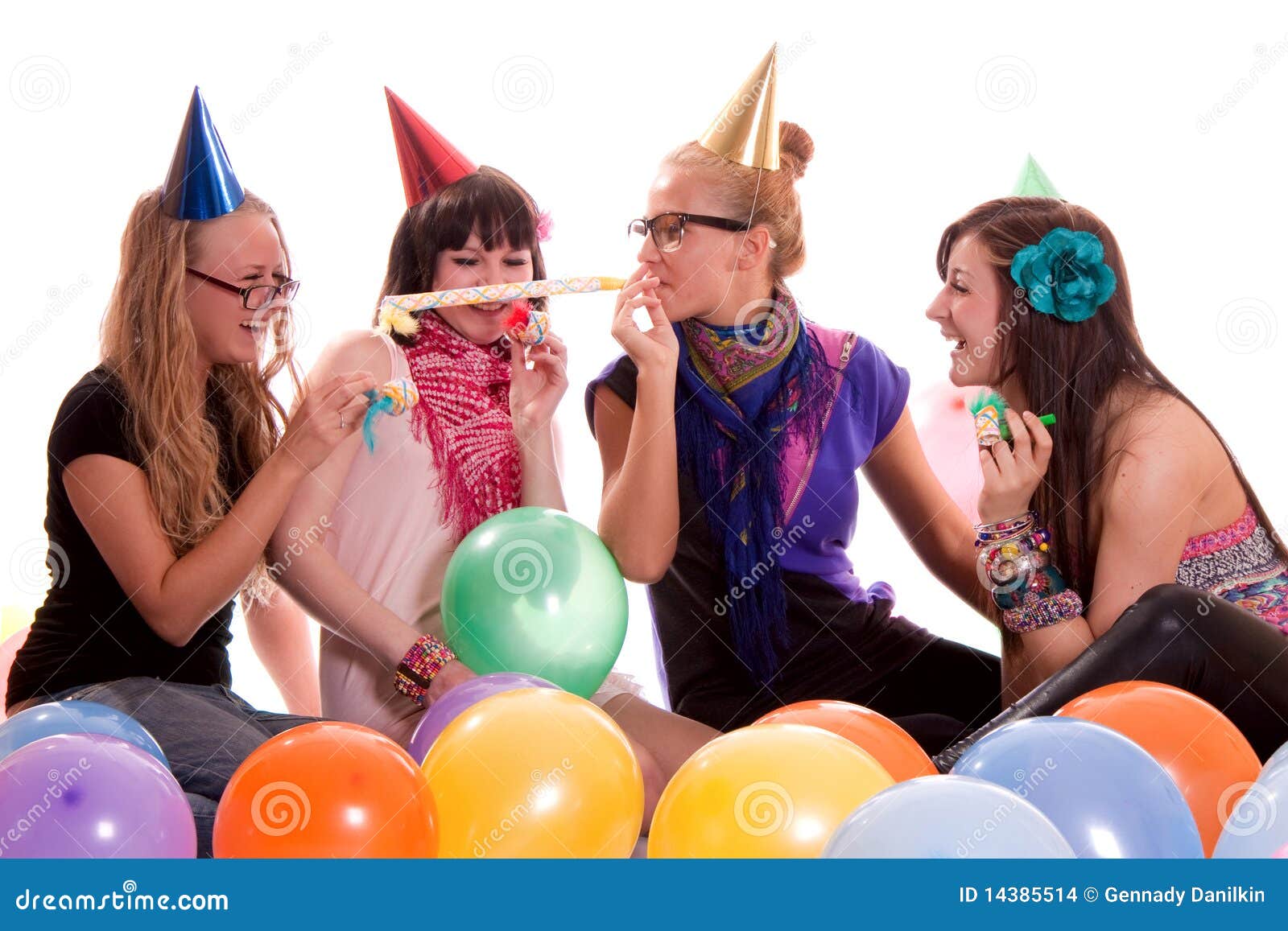 Happy girls having fun stock photo. Image of horizontal - 14385514