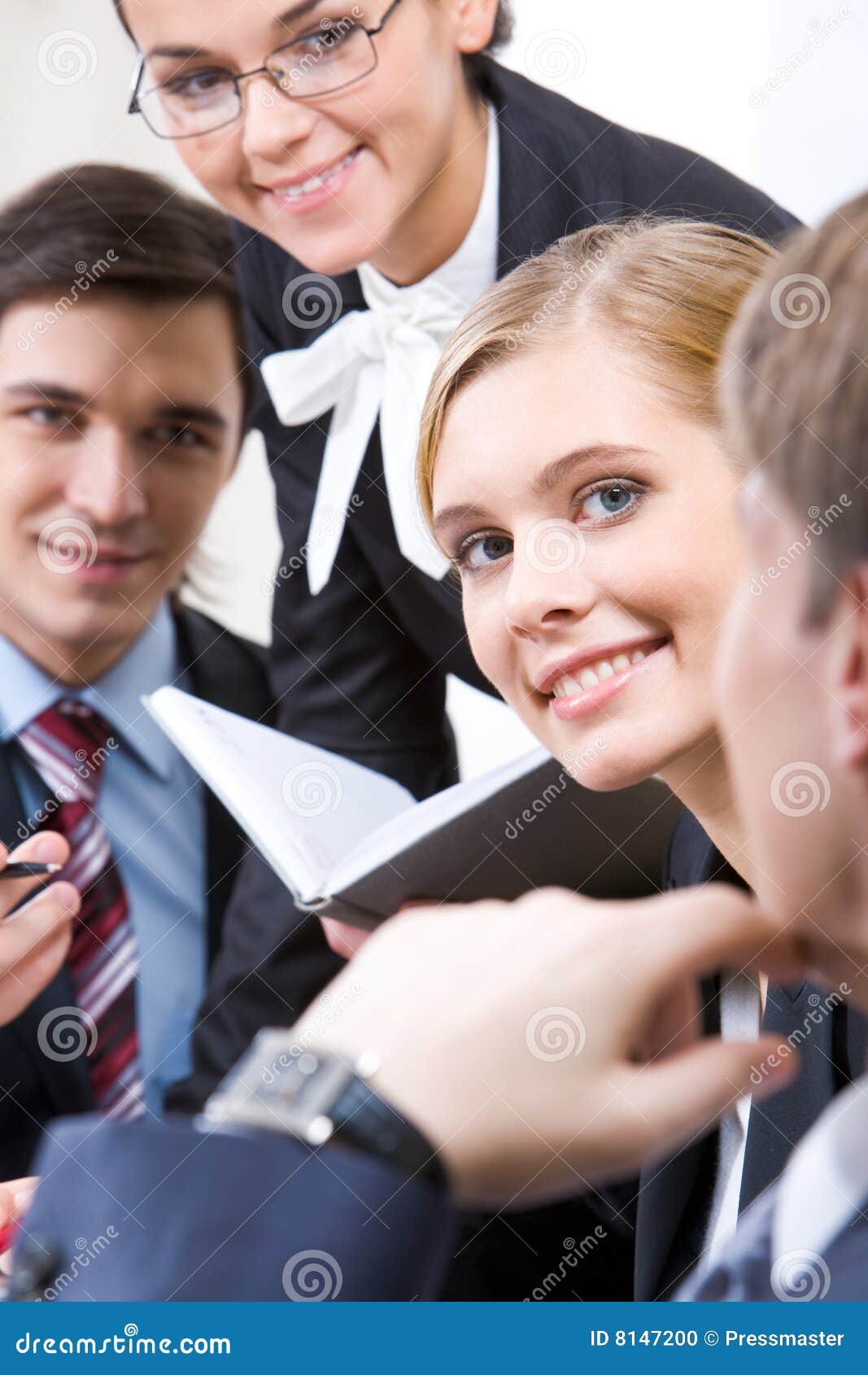 Happy glance stock photo. Image of businesswoman, female - 8147200