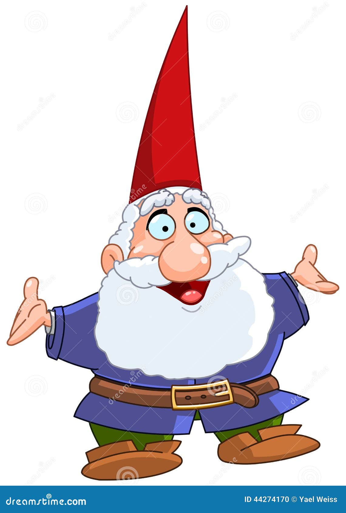 Happy gnome stock vector. Illustration of fantasy, child - 44274170