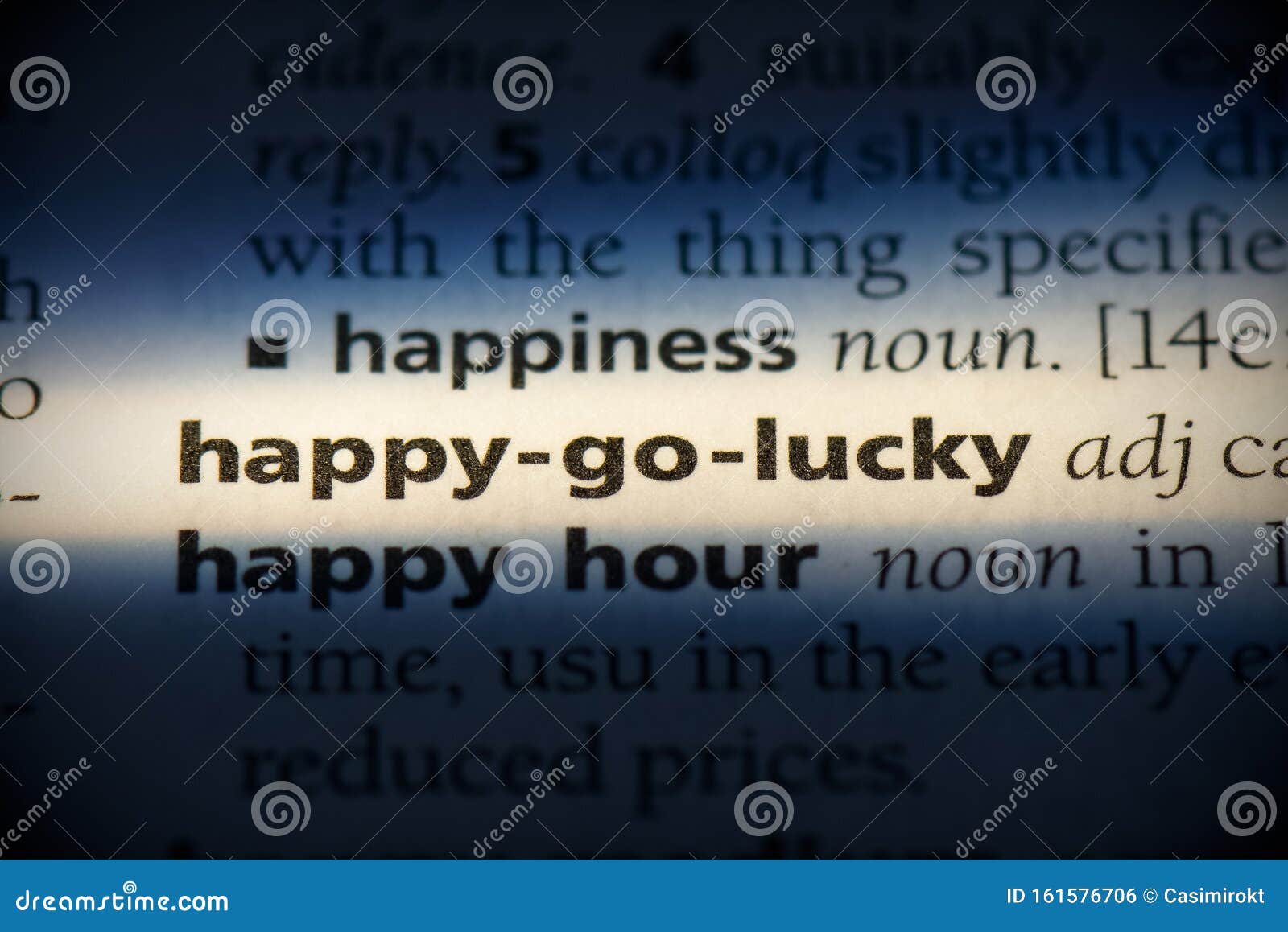 Happy go lucky stock photo. Image of macro, idea, english - 161576706
