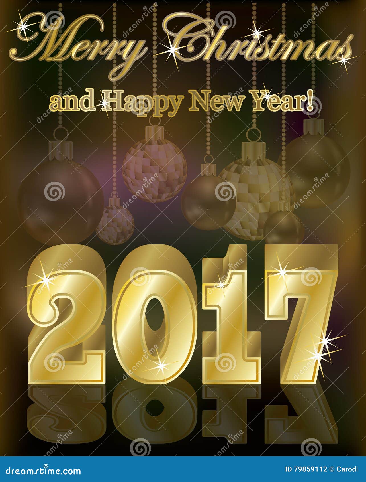 Happy Golden New 2017 Year, Vector Stock Vector - Illustration of ...