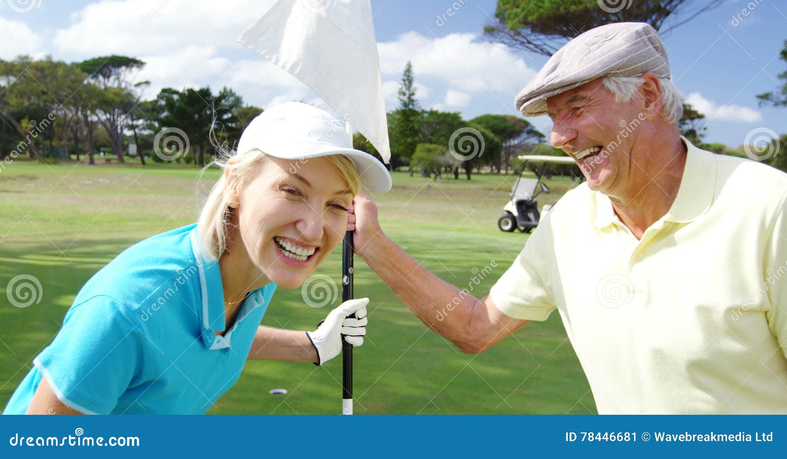 Happy Golf Players Laughing Together Stock Video - Video of hobby ...