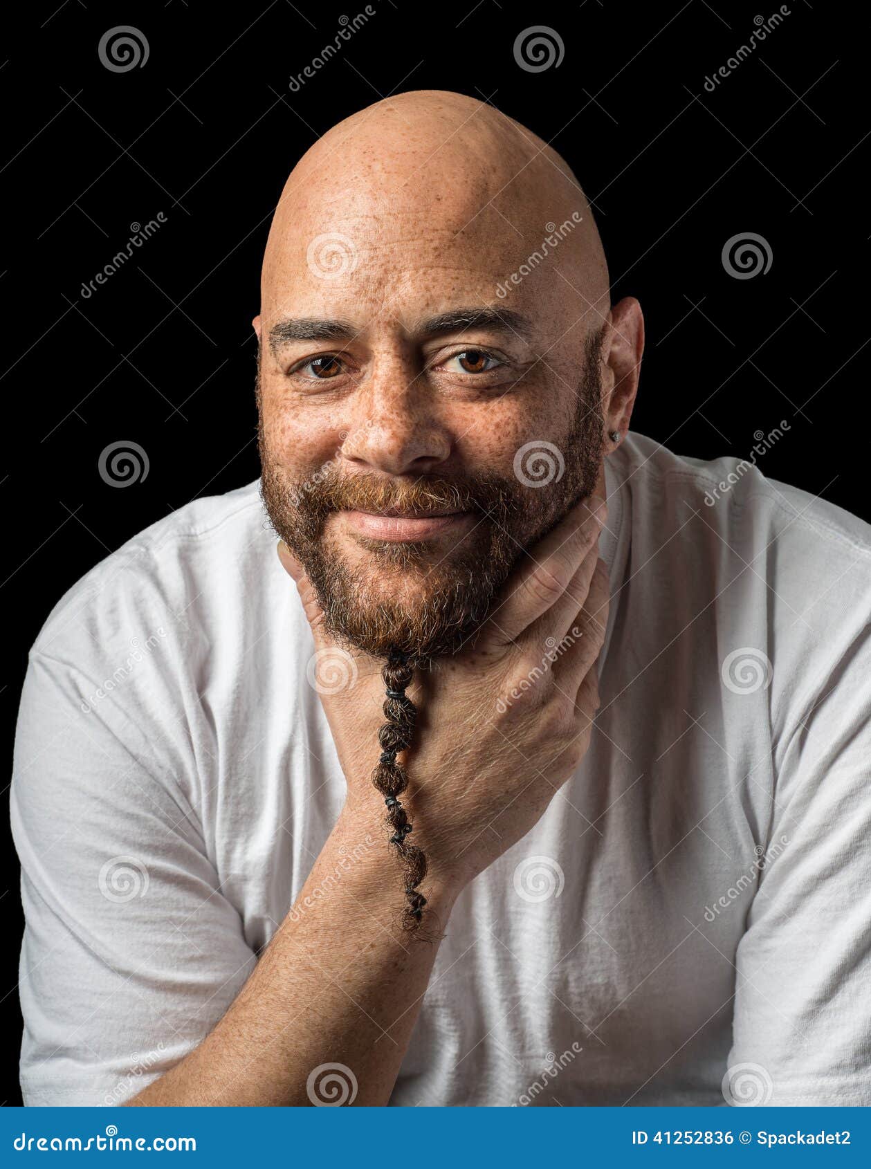 Happy Good Looking Mixed Race Man Stock Photo - Image of brown ...