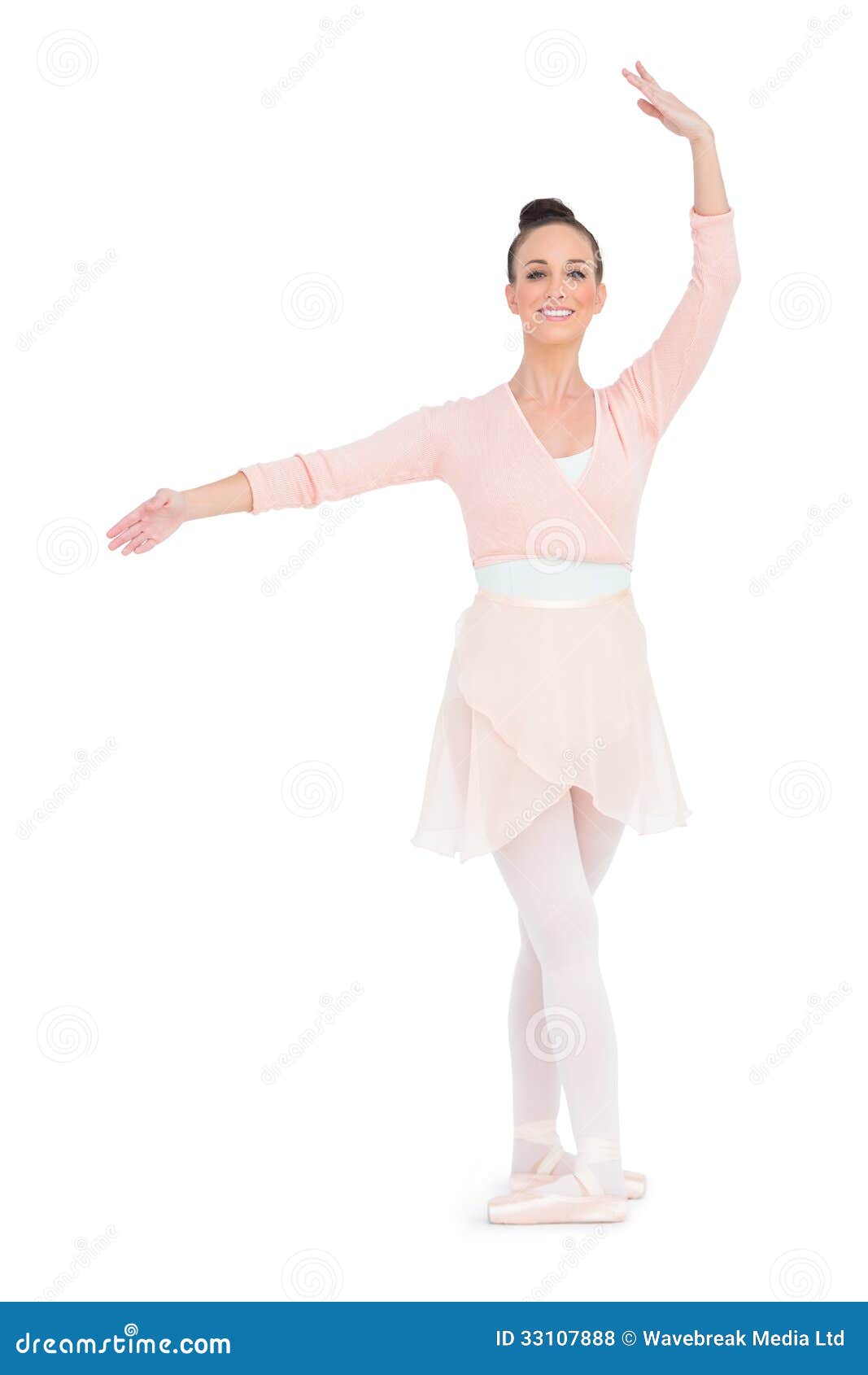 Happy Gorgeous Ballerina Standing in a Pose Stock Photo - Image of ...