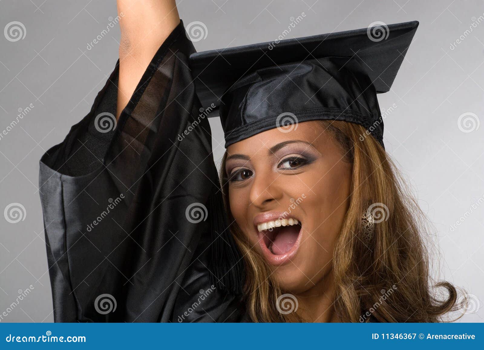 Happy Graduate Cheering stock image. Image of cheering - 11346367