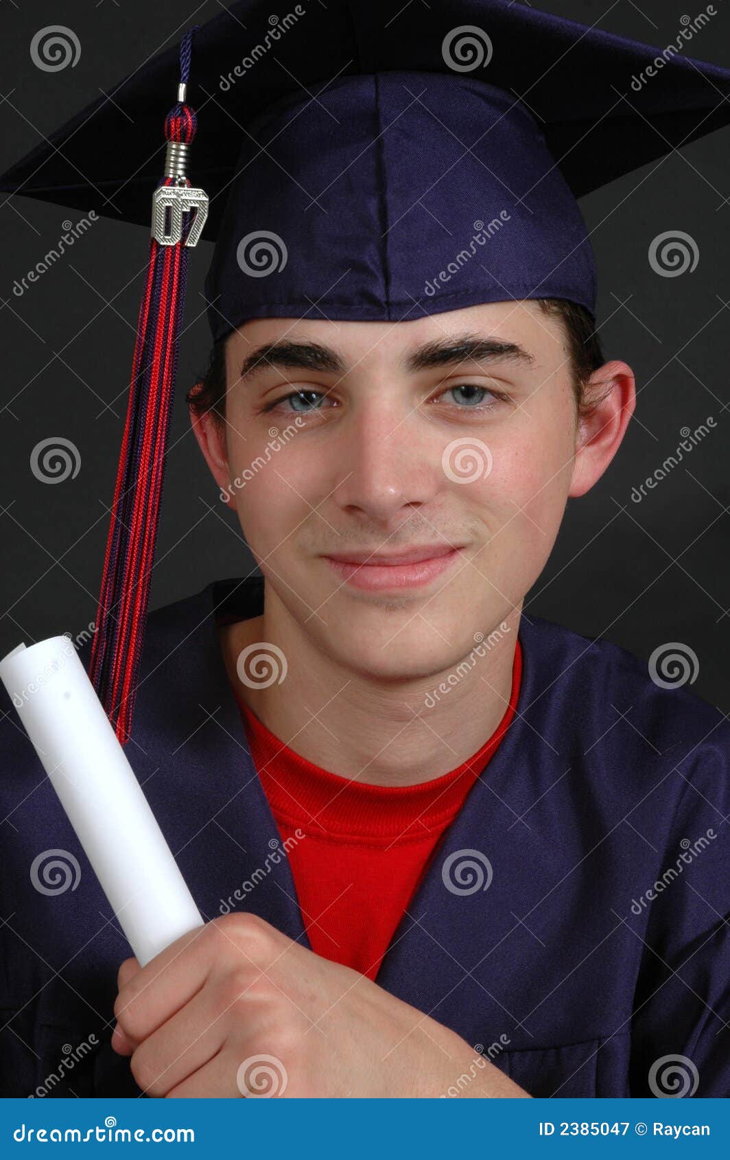 Happy Graduate Student stock image. Image of high, crossed - 2385047