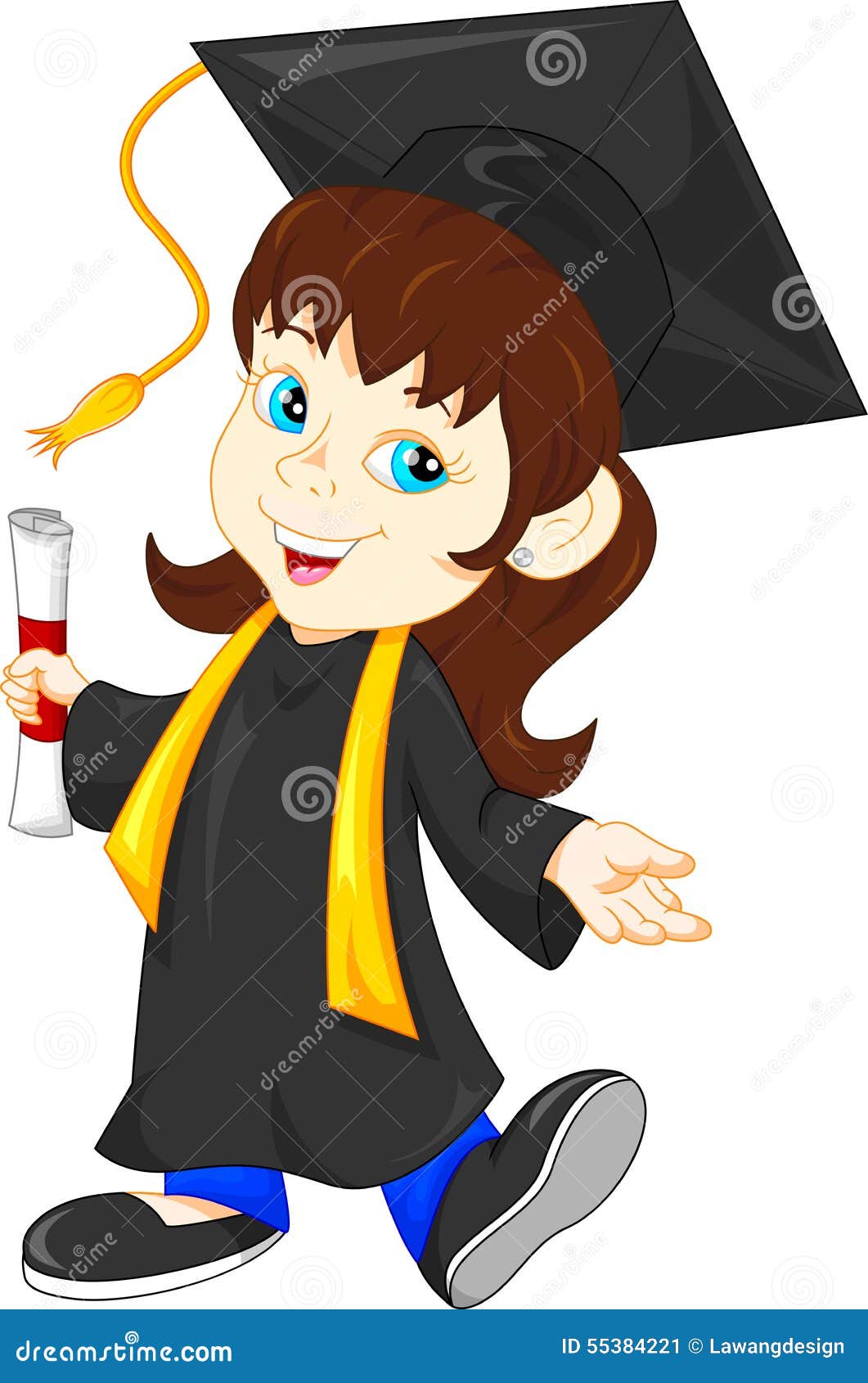 Happy graduate stock vector. Illustration of education - 55384221