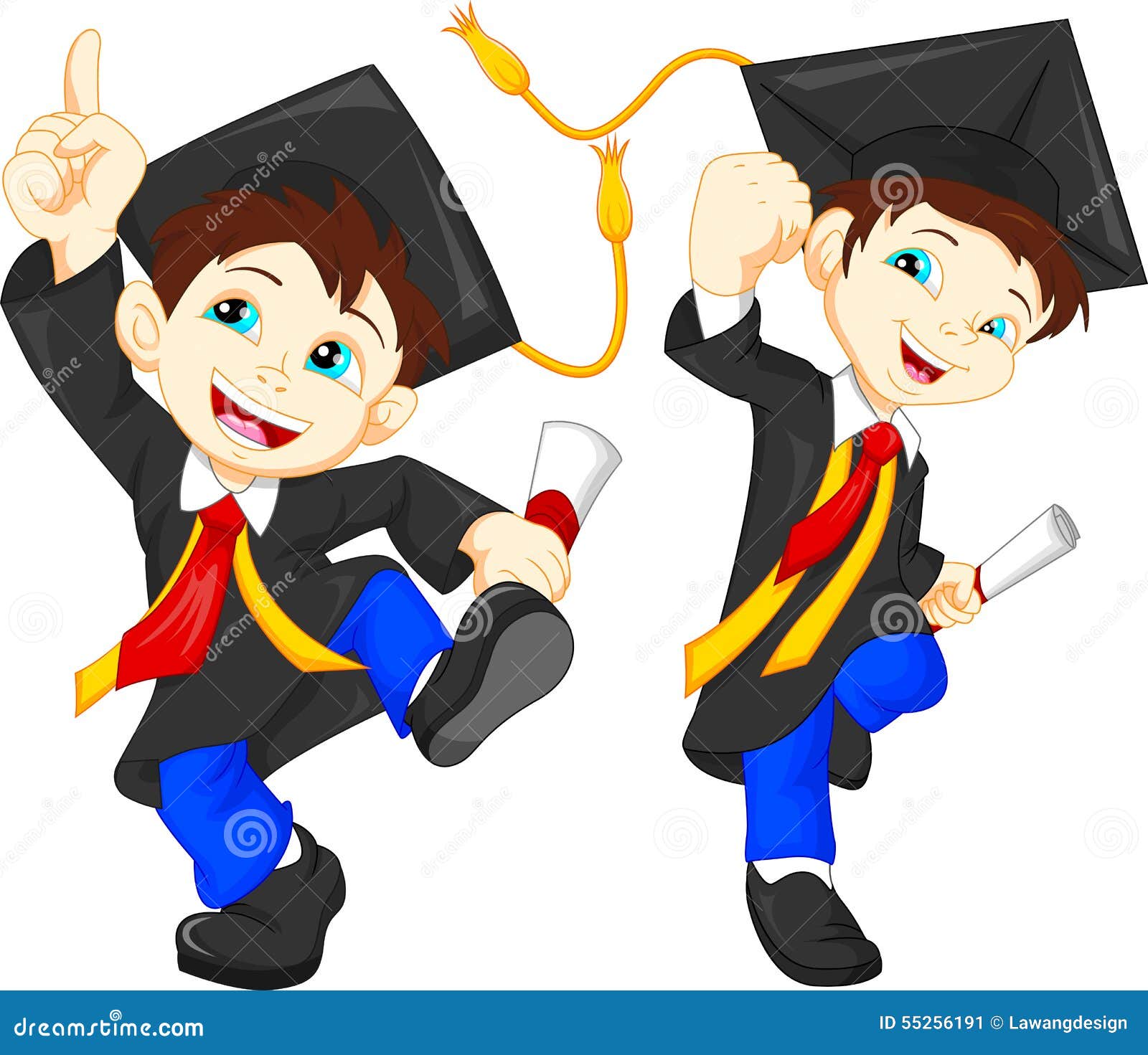 Happy graduates stock vector. Illustration of little - 55256191