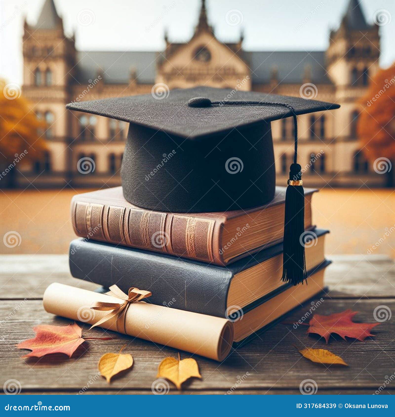 Happy Graduation Day stock illustration. Illustration of mortar - 317684339