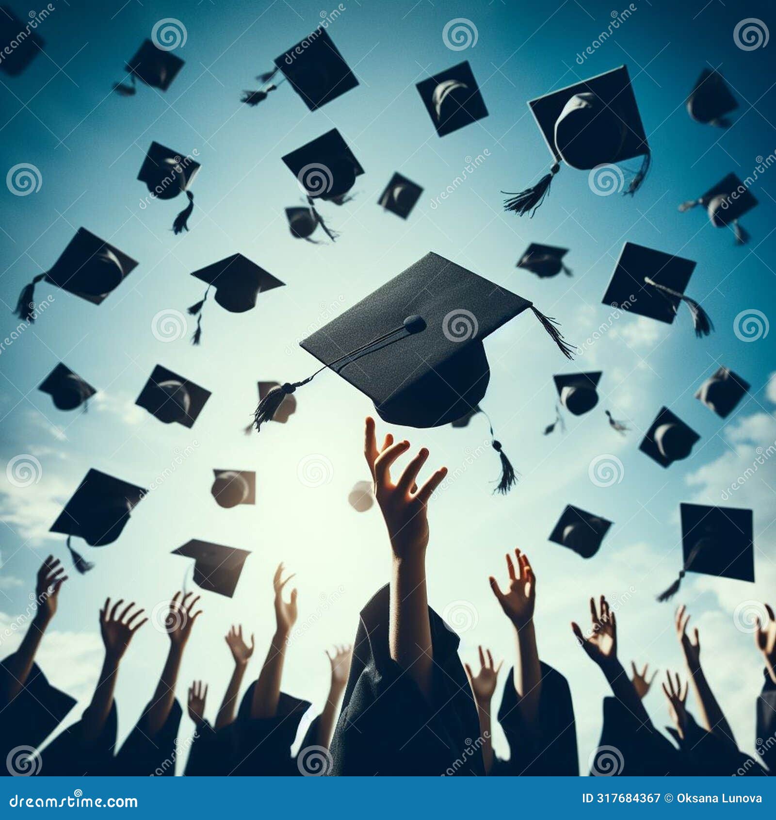 Happy Graduation Day stock illustration. Illustration of degree - 317684367