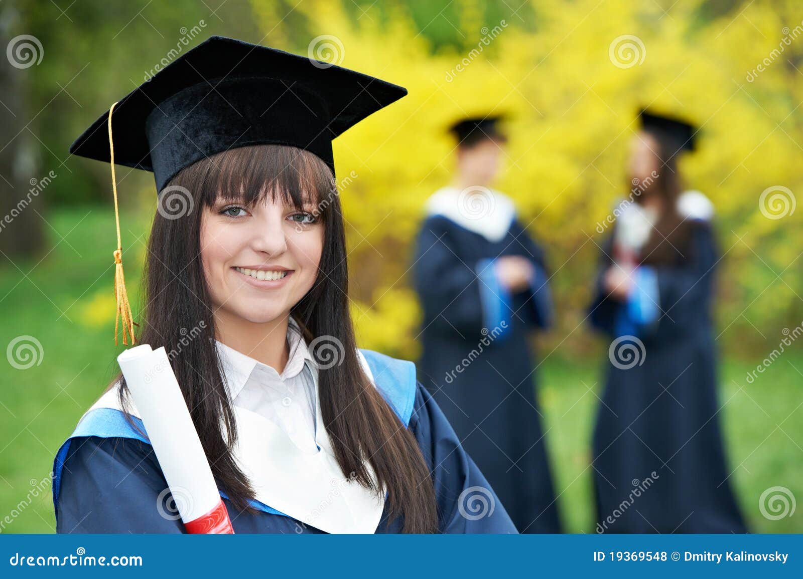 Happy graduation students stock photo. Image of highschool - 19369548