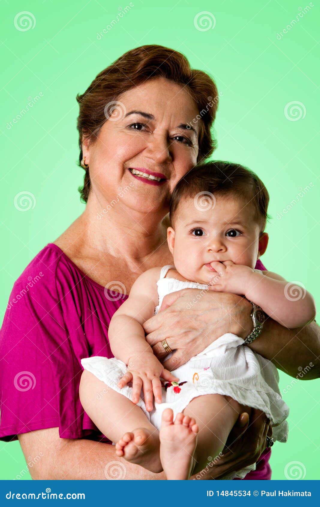 Happy Grandma and Cute Baby Stock Photo - Image of love, family: 14845534