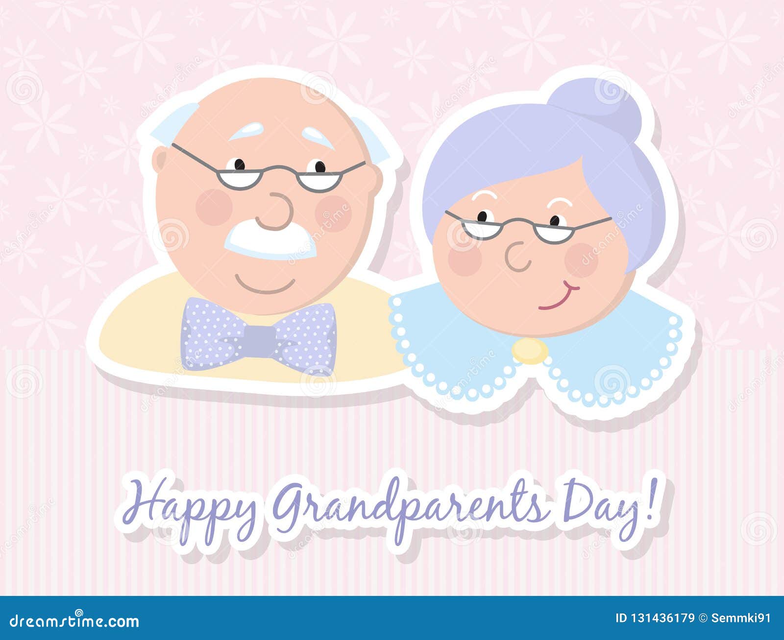 Happy Grandparents. Vector Cartoon Illustration. Grandparents Day ... Happy Grandparents. Vector Cartoon Illustration. Grandparents Day ...