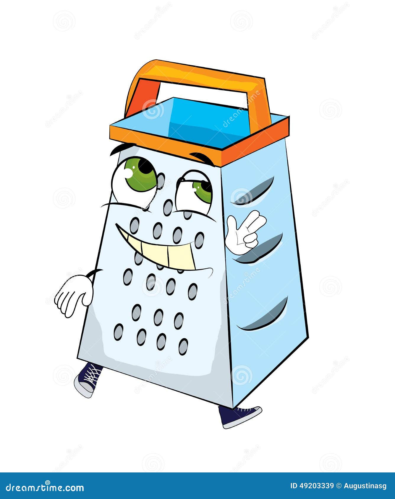 Happy grater cartoon stock illustration. Illustration of smile - 49203339