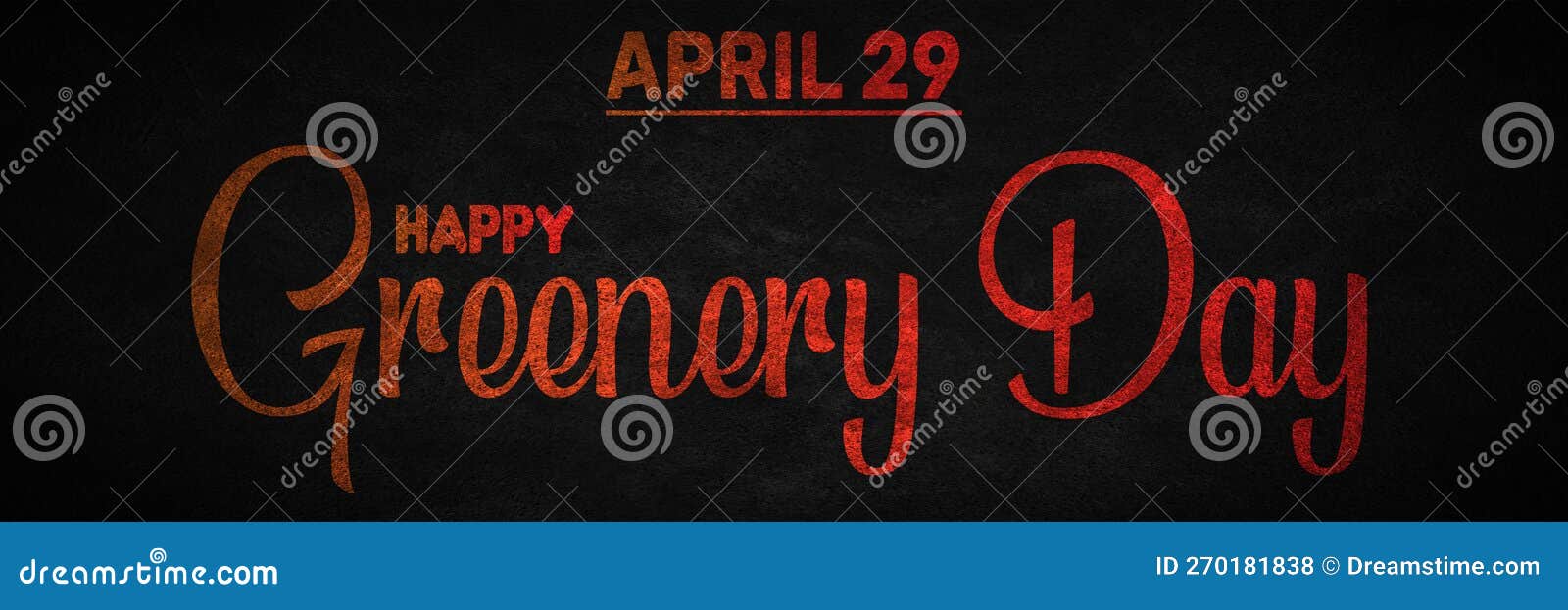 Happy Greenery Day, April 29. Calendar of April Text Effect, Design ...