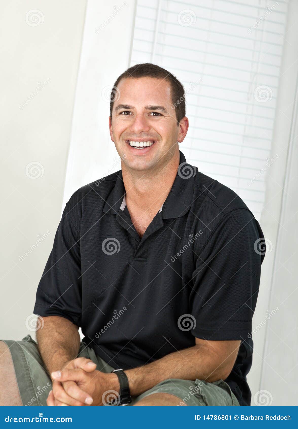 Happy Grinning Young Man stock image. Image of hair, dress - 14786801