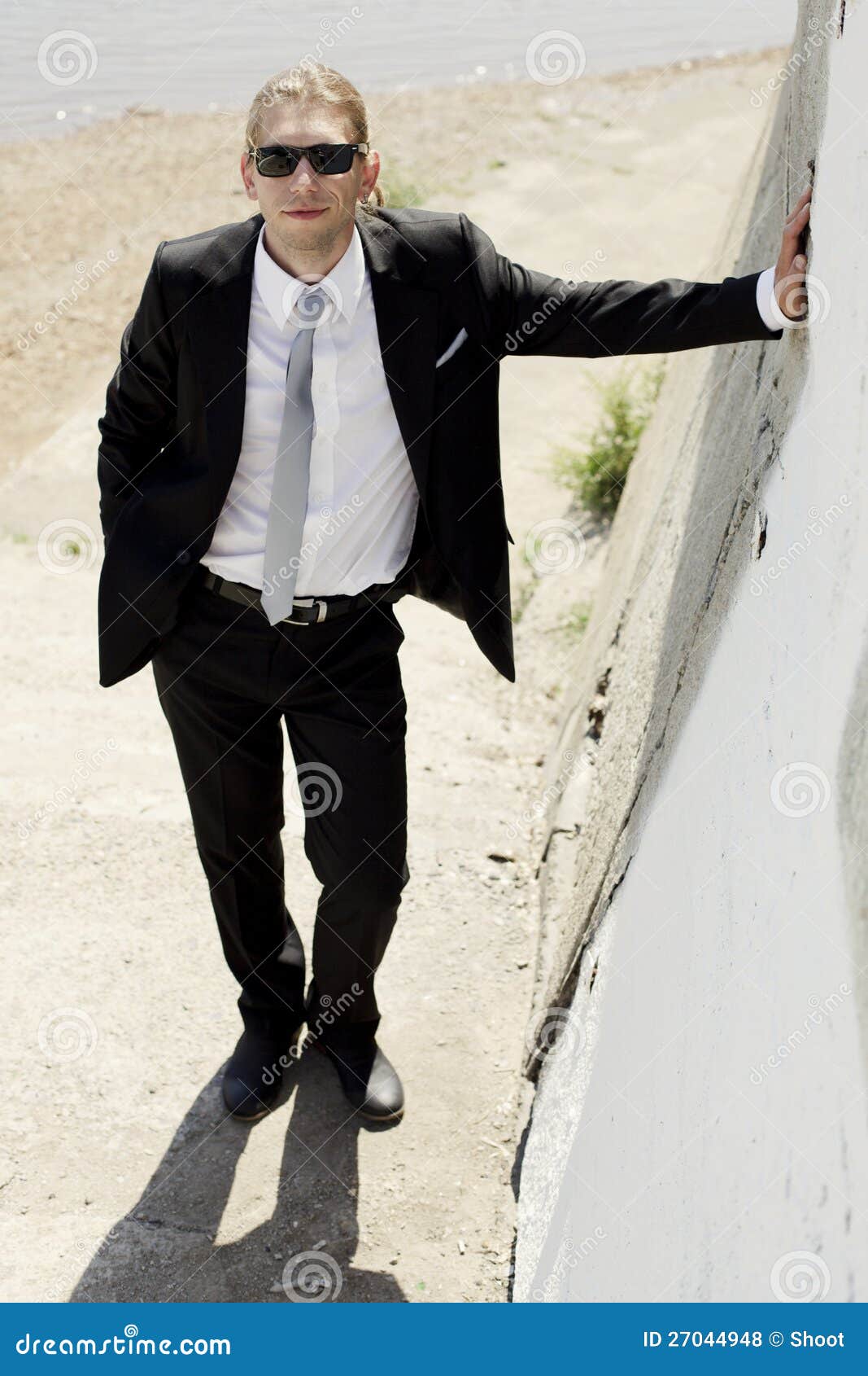 Happy groom stock photo. Image of outdoors, attractive - 27044948