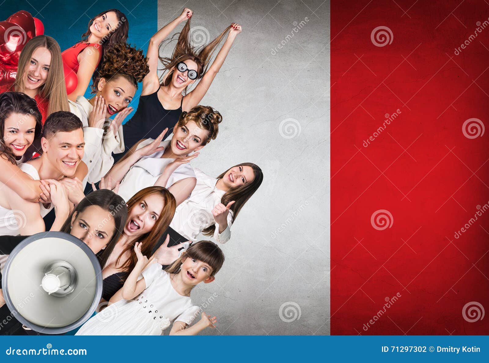 Happy Group of Diverse Students Stock Photo - Image of democracy ...