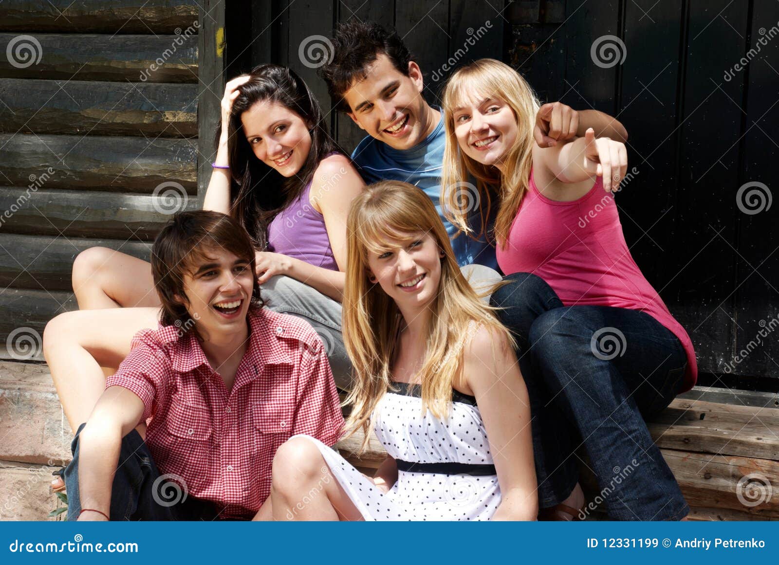 Happy Group of Friends Smiling Stock Image - Image of smile, boys: 12331199