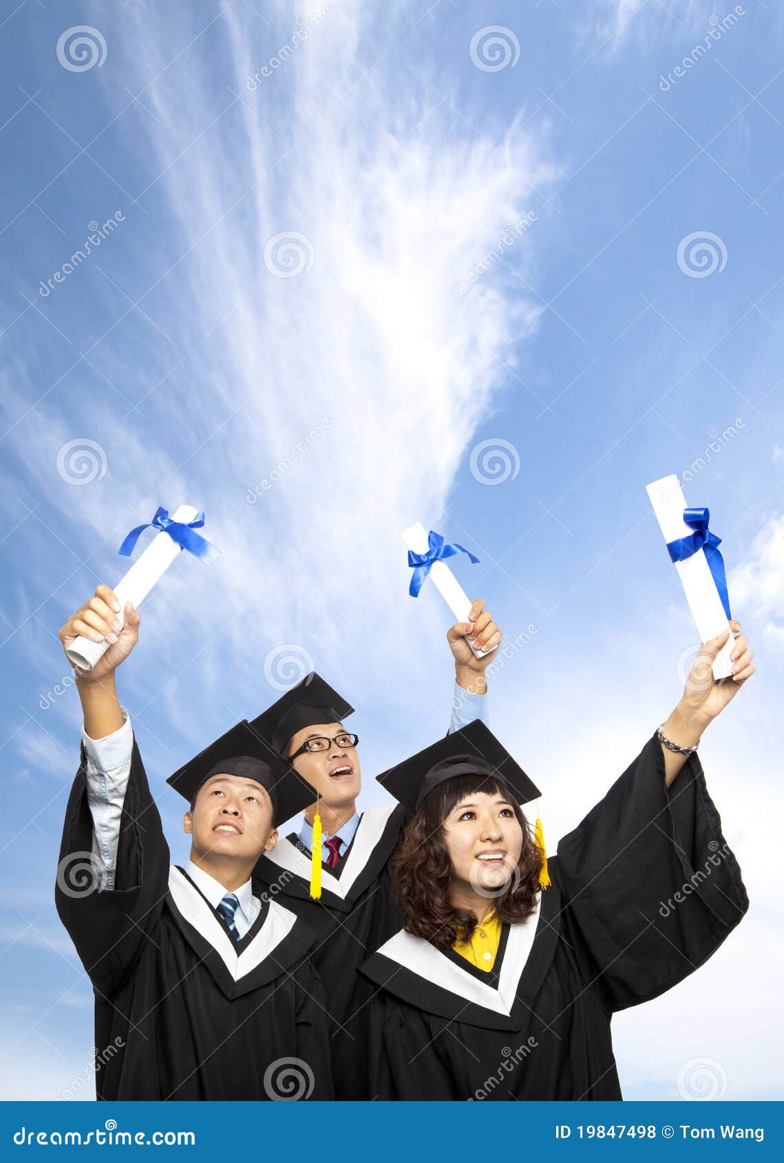 Happy Group of Graduation Students Stock Photo - Image of happiness ...