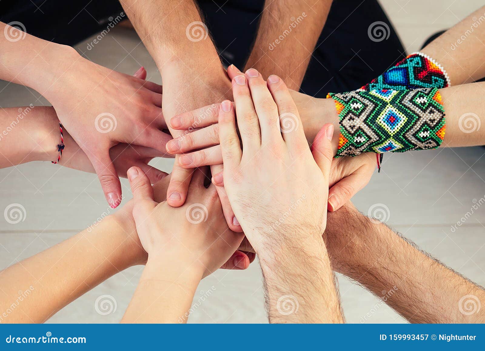 Happy Group of People Practicing Yoga in the Studio. Groups of ...