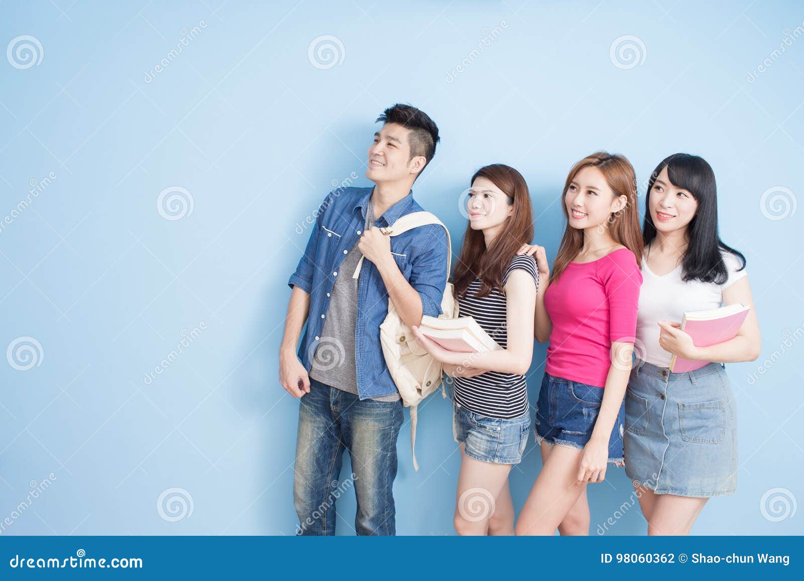 Happy group student stock photo. Image of face, health - 98060362