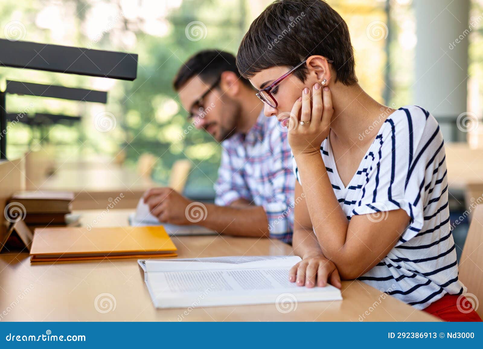 Happy Group of Students Studying and Working Together in a College ...
