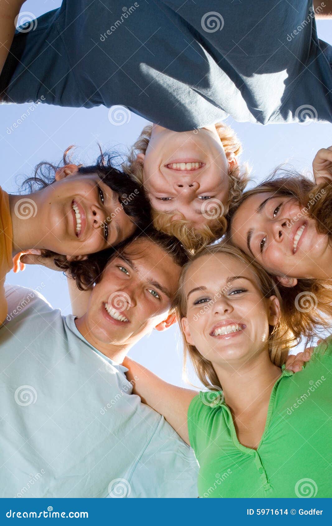 Happy group teens stock photo. Image of friendship, looking - 5971614