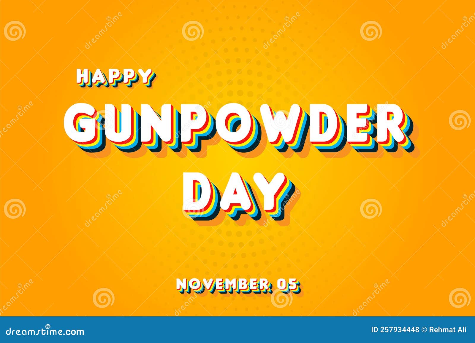 Happy Gunpowder Day, November 05. Calendar of November Retro Text ...