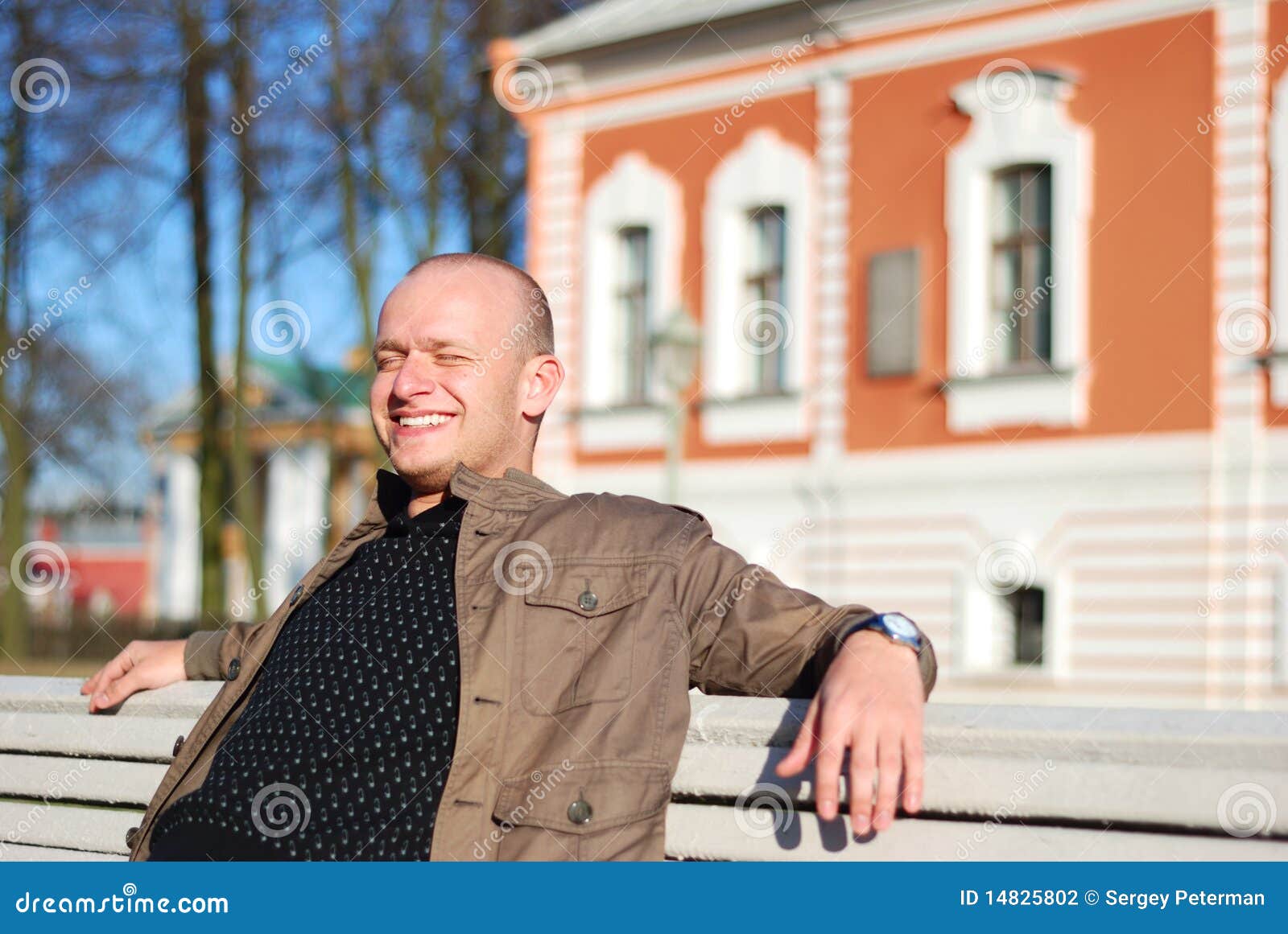 Happy guy stock photo. Image of break, outdoor, nature - 14825802