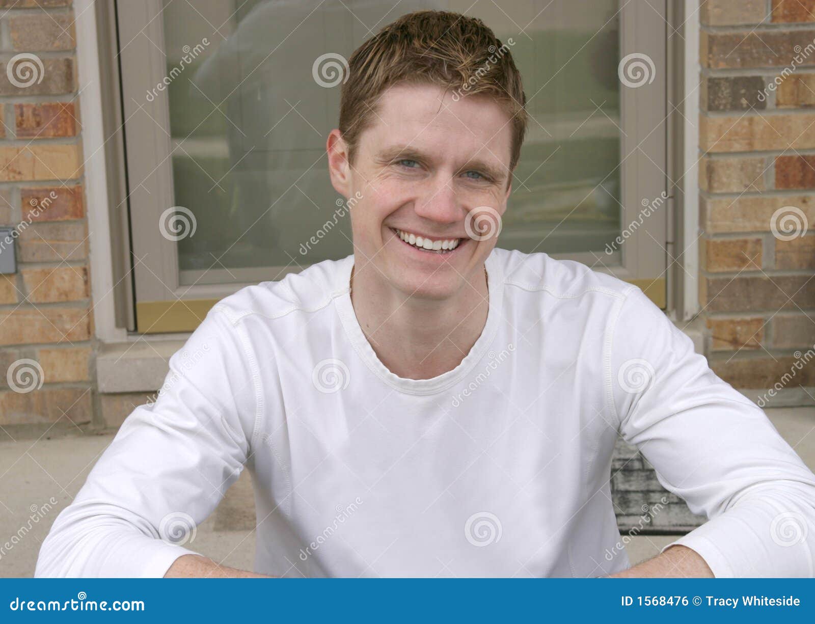 Happy Guy stock photo. Image of caucasian, teeth, white - 1568476