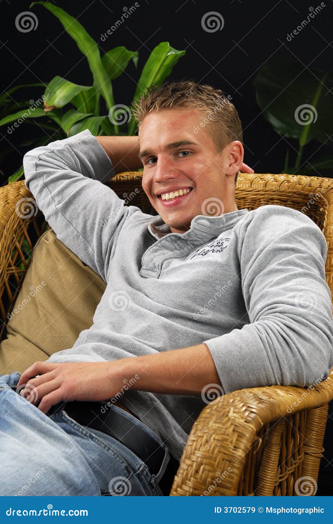 Happy Guy stock image. Image of blond, grin, happy, young - 3702579